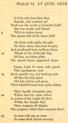 Psalm 74 translated by Mary Sidney Herbert | BLT